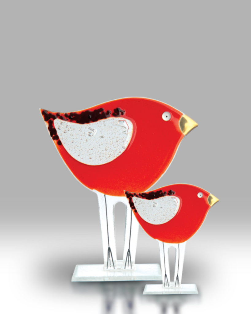 Birds – Red – Nobile Glass & Giftware